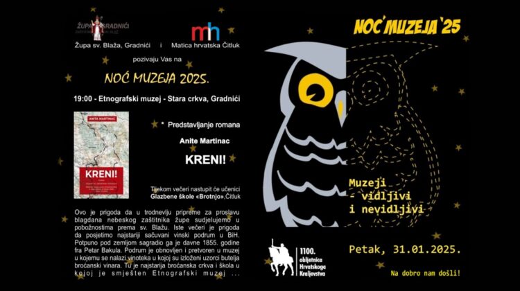 Noć muzeja 2025. u Gradnićima - Brotnjo.info | Čitluk - Međugorje - Hercegovina